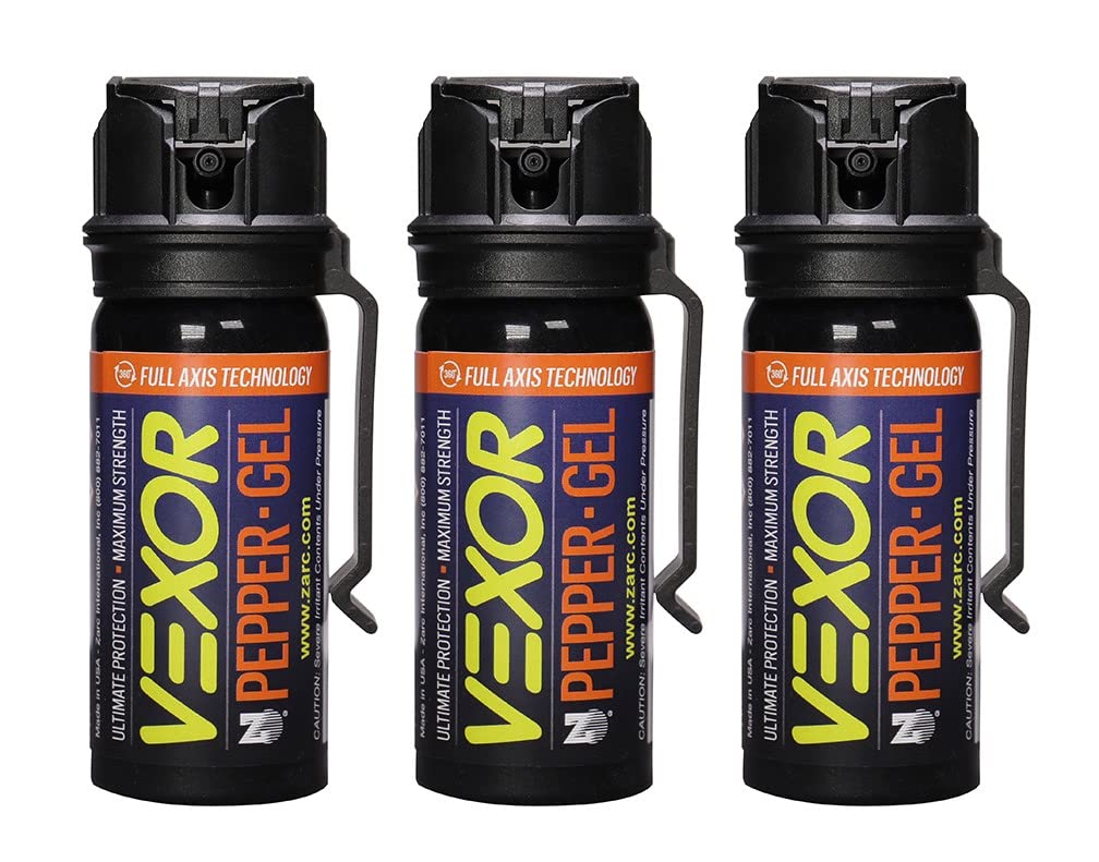 VEXOR Pepper Gel from Zarc, Max Strength Police Pepper Spray ...