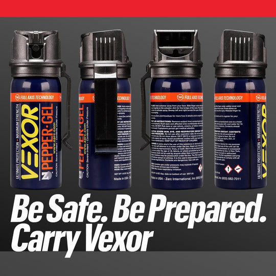 VEXOR Pepper Gel from Zarc, Max Strength Police Pepper Spray ...